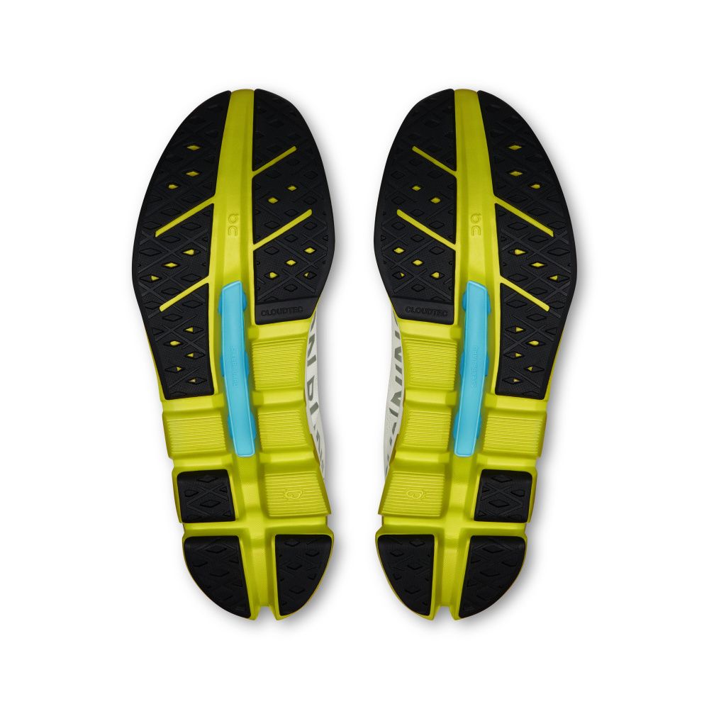 Tênis On Running Cloudflow 5 Branco Amarelo - Ollie Shoes